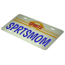 Sports Mom License License Plate | Zazzle