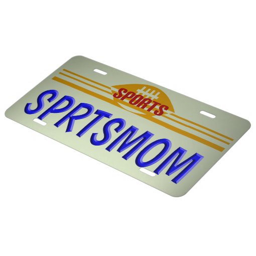 Sports Mom License License Plate | Zazzle