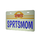 Sports Mom License License Plate | Zazzle