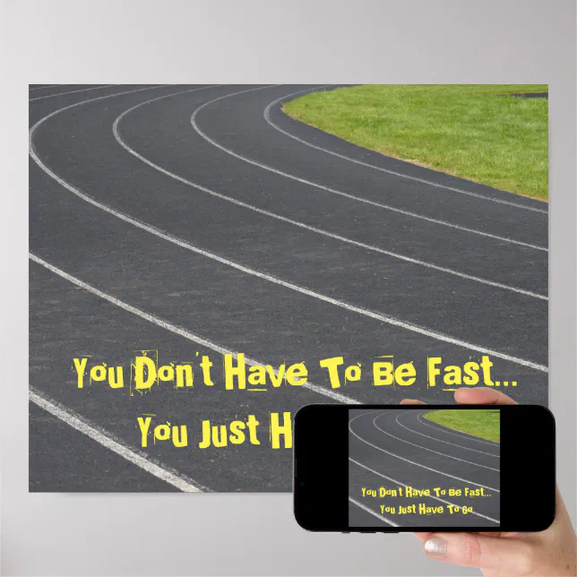 Sports Motivational Poster- Track & Field! Poster | Zazzle