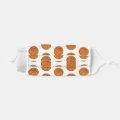 Sports Orange Basketball Pattern Adult Cloth Face Mask | Zazzle
