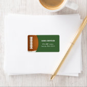 Sports Party Football theme address label | Zazzle