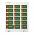 Sports Party Football theme address label | Zazzle