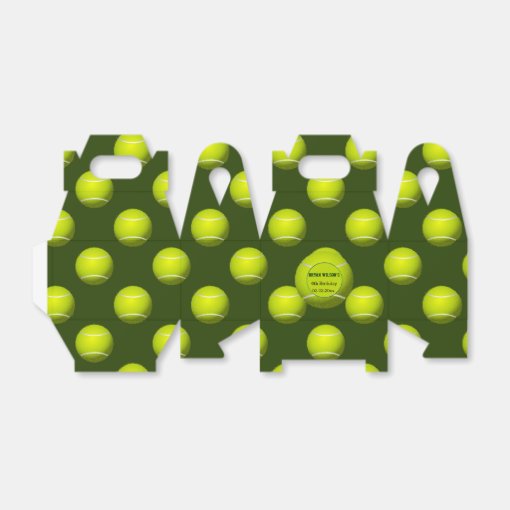 Sports Party Tennis theme Personalized favor box | Zazzle