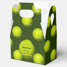Sports Party Tennis theme Personalized favor box | Zazzle