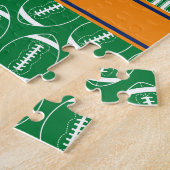 SPORTS Personalize Football Pattern for Children Jigsaw Puzzle | Zazzle