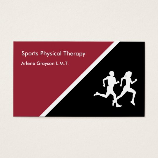 Sports Physical Therapy Rehab Business Card | Zazzle.com