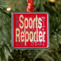 Sports Reporter Extraordinaire Metal Ornament | Zazzle
