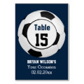 Sports Soccer theme Personalized table numbers | Zazzle