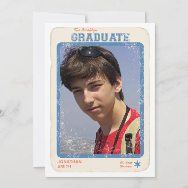 Sports Star Graduation Invitation | Zazzle