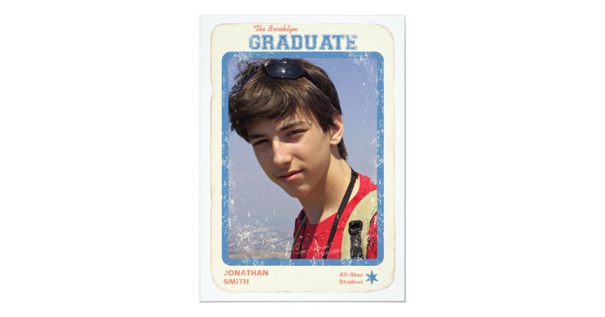 Sports Star Graduation Invitation | Zazzle.com