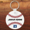 Sports Team White Baseball Keychain | Zazzle