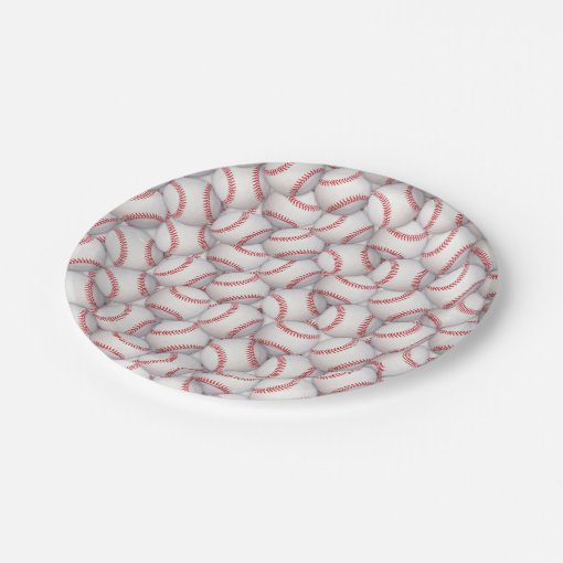 Sports Theme Baseball Birthday Paper Plates | Zazzle