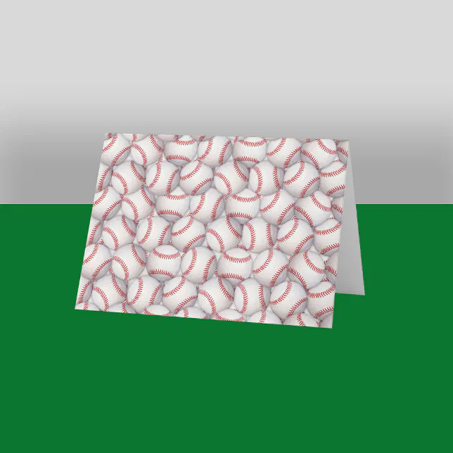 Sports Theme Baseball Note Cards | Zazzle