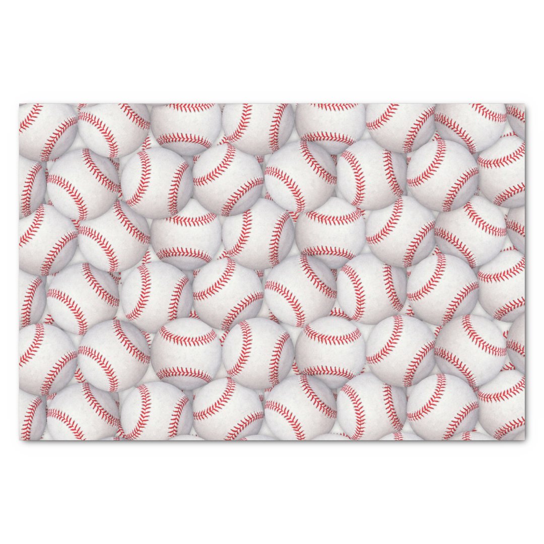 Sports Theme Baseball Tissue Paper | Zazzle