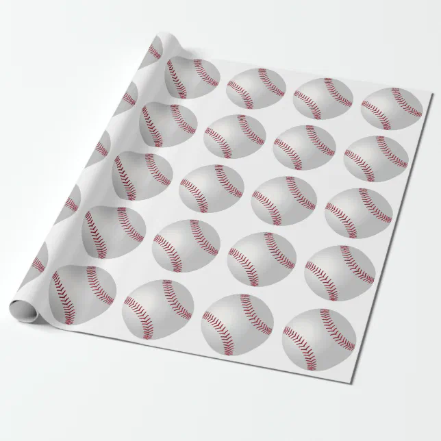 Sports Theme Baseball Wrapping Paper | Zazzle