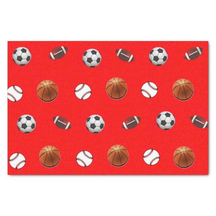 sports theme tissue paper | Zazzle