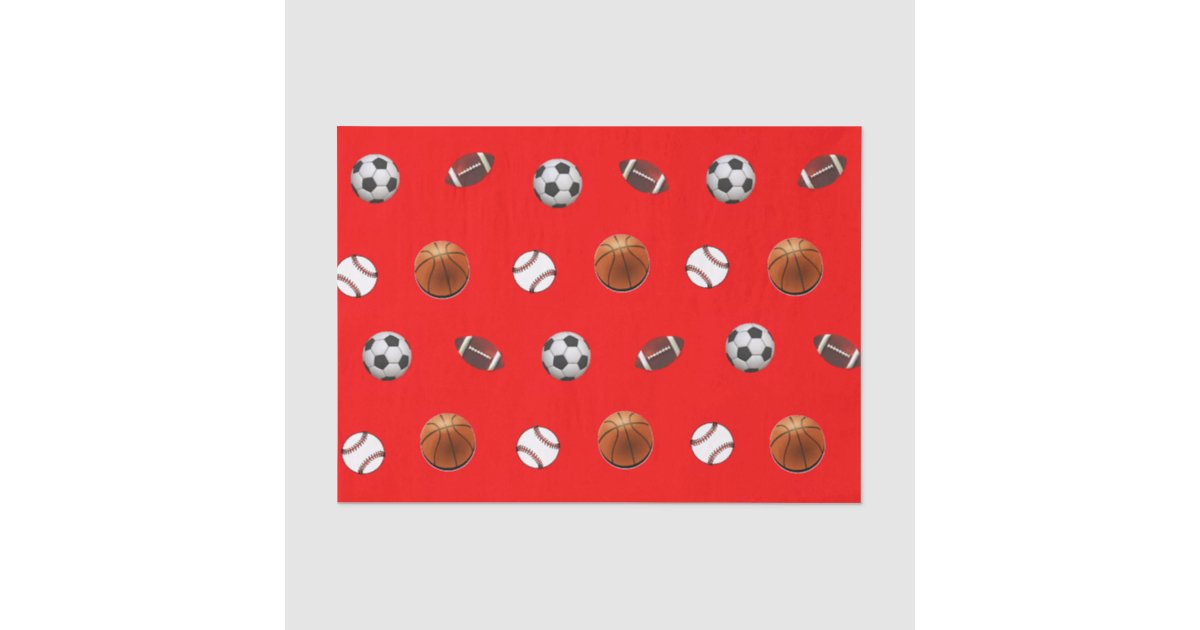 Sports Theme Tissue Paper | Zazzle