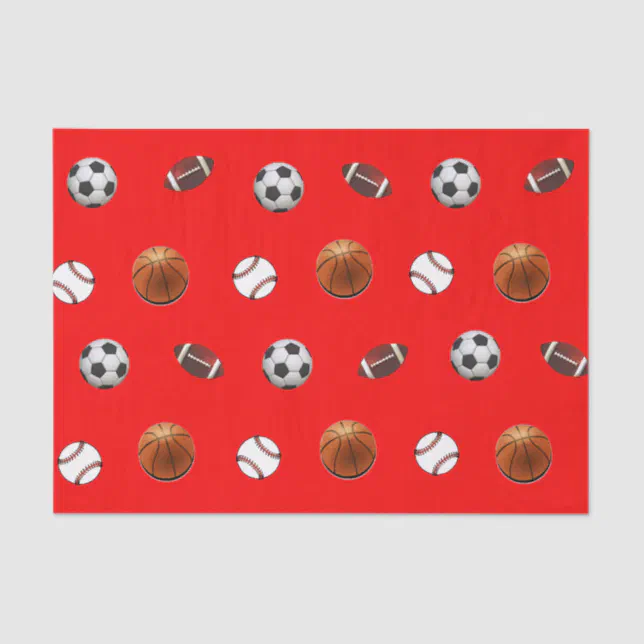 Sports Theme Tissue Paper | Zazzle