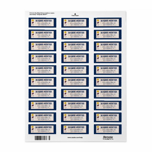 Sports Themed address Mailing Labels | Zazzle