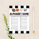 Sports Themed Alphabet Baby Shower Game Stationery | Zazzle