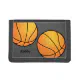 Sports Themed Gray Boys Custom Basketball Wallet | Zazzle