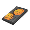 Sports Themed Gray Boys Custom Basketball Wallet | Zazzle