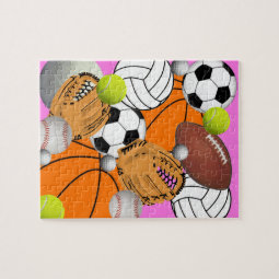 Sports Themed Jigsaw Puzzle | Zazzle