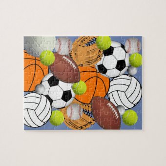 Sports Themed Jigsaw Puzzle | Zazzle