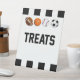 Sports Themed Treat Treats Table Pedestal Sign | Zazzle