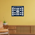 Sports Tournament Bracket - 16 Teams - Navy Poster | Zazzle