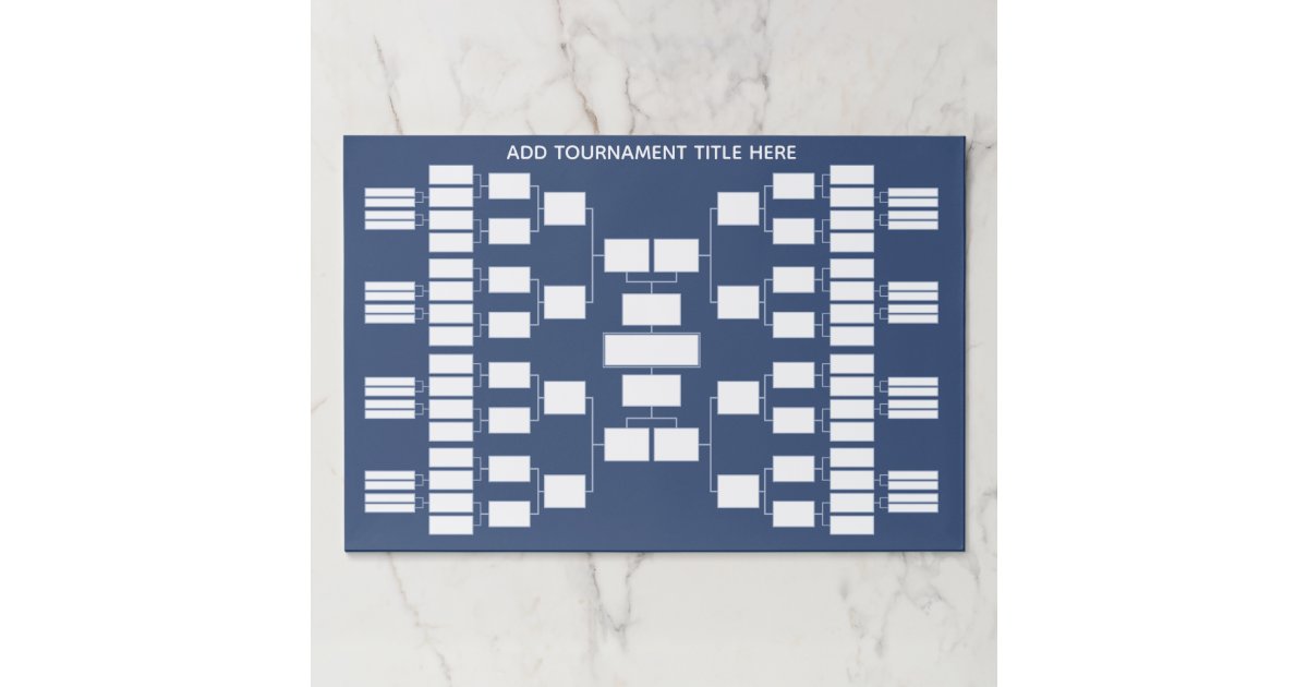 Sports Tournament Bracket for 48 teams Paper Pad | Zazzle