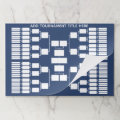 Sports Tournament Bracket for 64 Teams Paper Pad | Zazzle