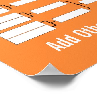 Sports Tournament Bracket Poster | Zazzle