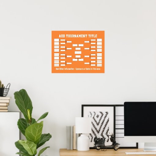 Sports Tournament Bracket Poster | Zazzle