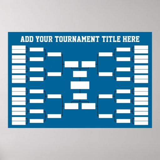 Sports Tournament Bracket Poster | Zazzle