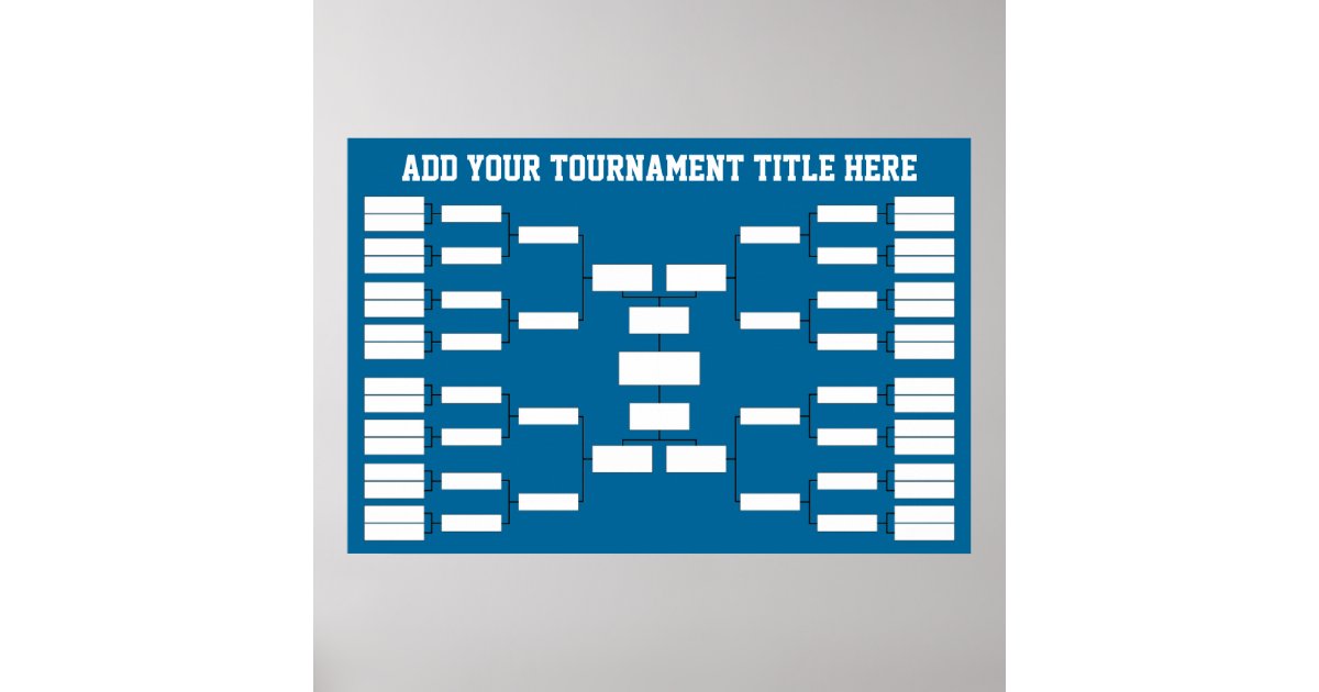 Sports Tournament Bracket Poster | Zazzle