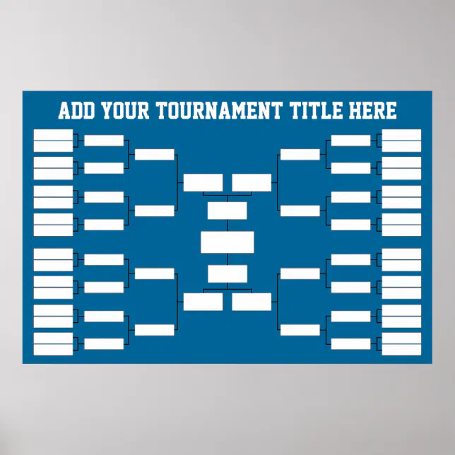 Sports Tournament Bracket Poster | Zazzle