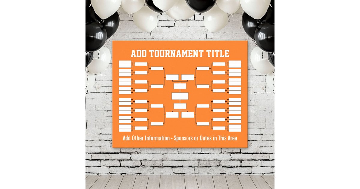 Sports Tournament Bracket Poster | Zazzle