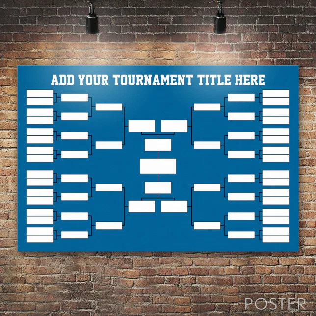 Sports Tournament Bracket Poster | Zazzle