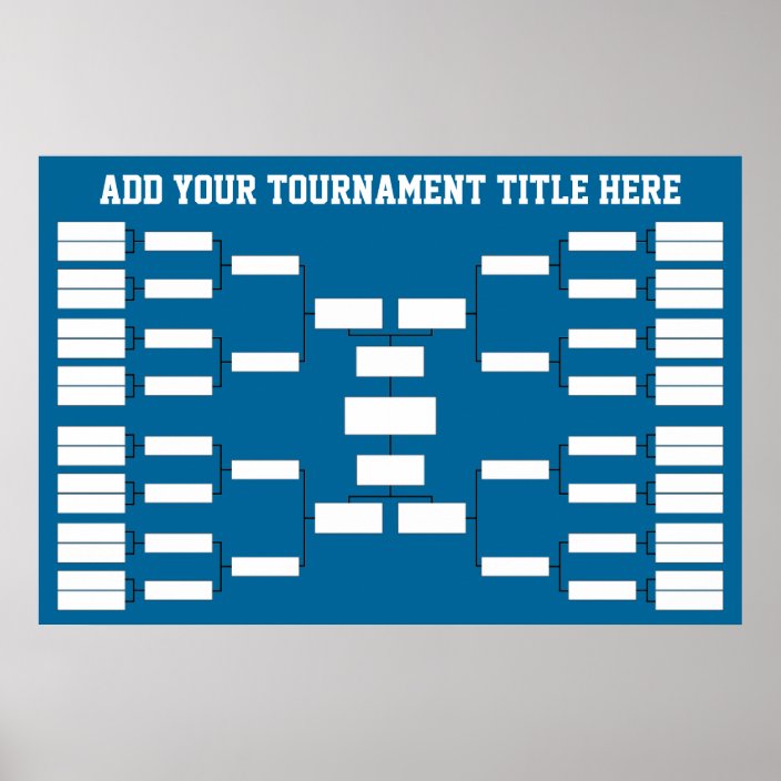 Sports Tournament Bracket Poster | Zazzle.com