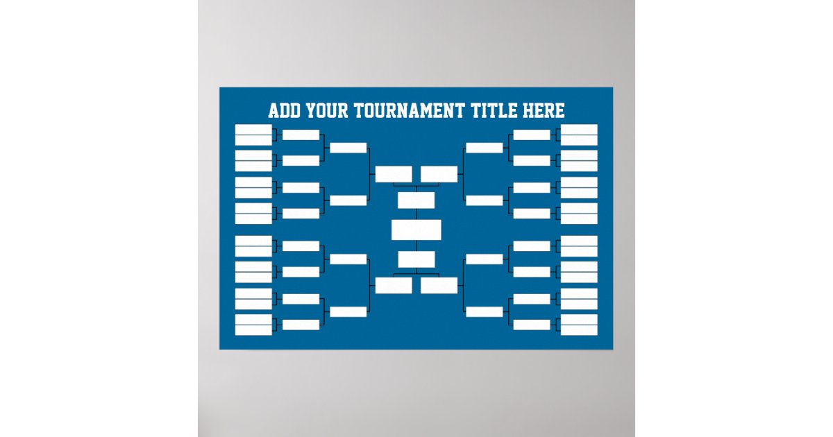 Sports Tournament Bracket Poster | Zazzle