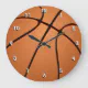 Sporty Basketball ball wall clock with numbers | Zazzle