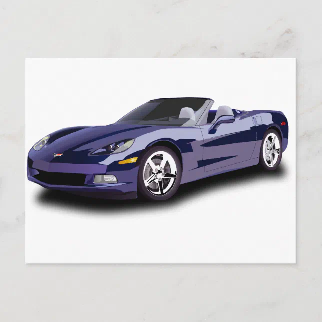 Sporty Car Postcard | Zazzle