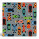 Sporty Colorful Racing Cars Kids Personalized 3 Ring Binder | Zazzle