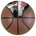 Sporty Custom Player Name & Number 3 Photo Collage Basketball | Zazzle