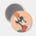 Sporty Mickey | Dunking Basketball Magnet | Zazzle