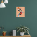 Sporty Mickey | Dunking Basketball Poster | Zazzle