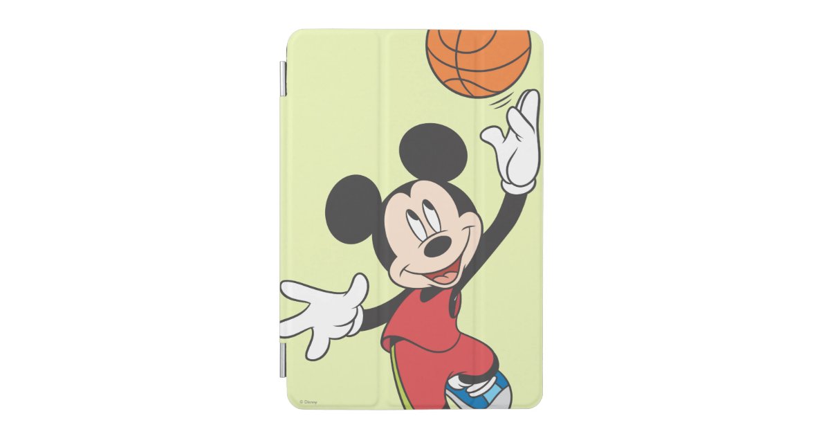 Sporty Mickey | Throwing Basketball iPad Mini Cover | Zazzle