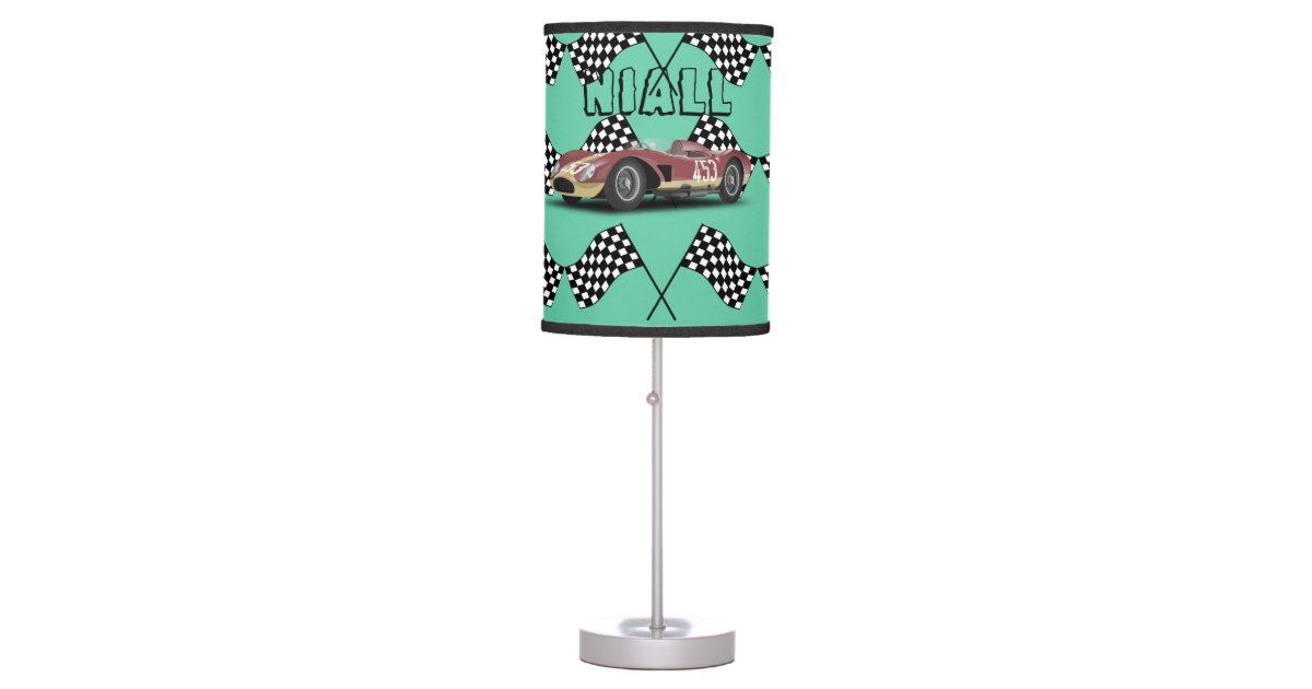 Sporty Race Car Table Lamp | Zazzle